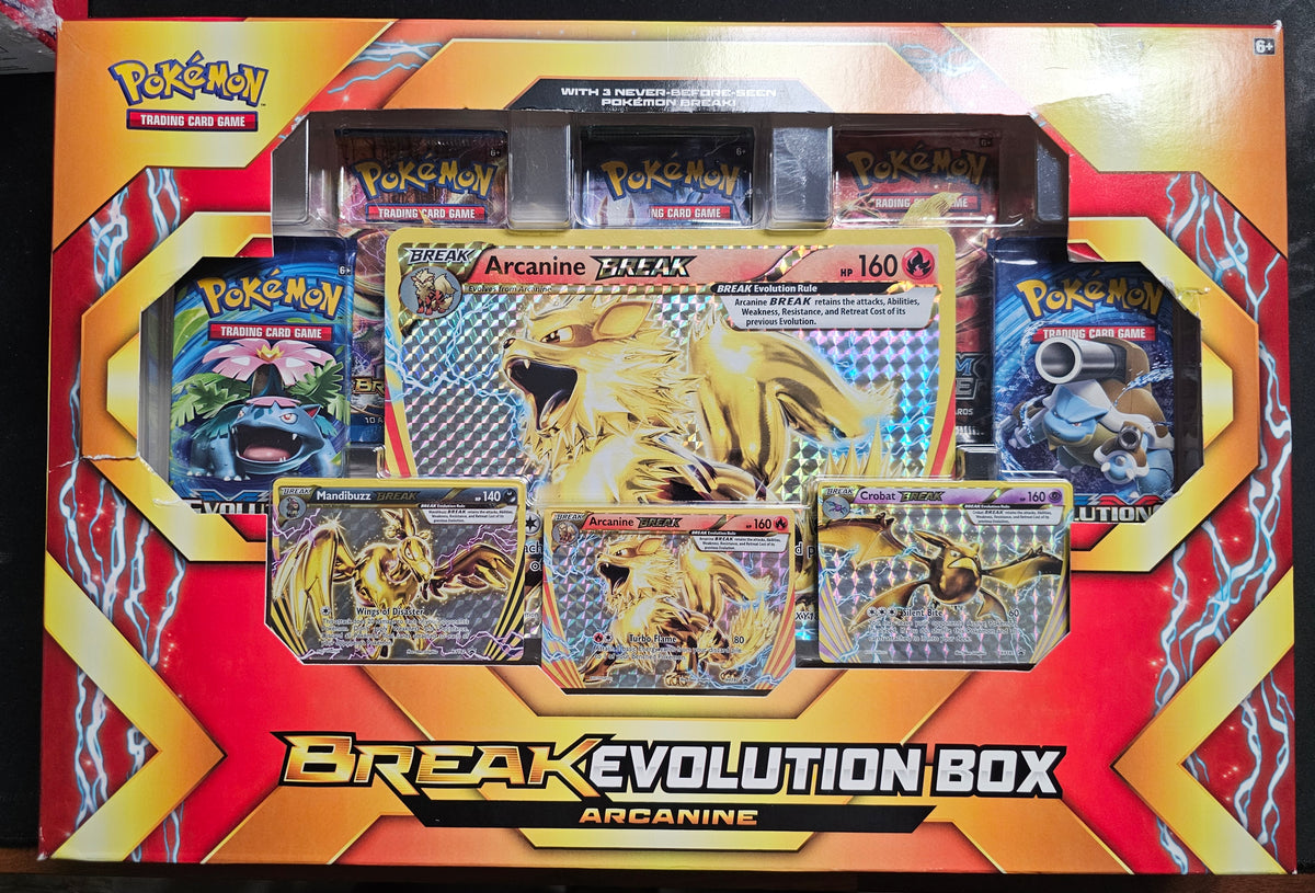 Pokemon Trading Card Games: BREAK Evolution Box Featuring Arcanine ...